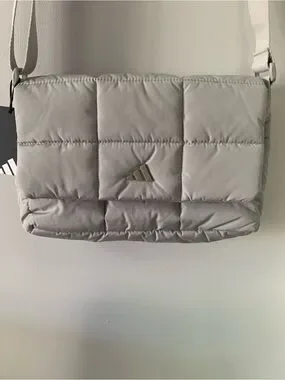 adidas | Bags | Nwt Adidas Light Gray Quilted Crossbody Bag | Poshmark